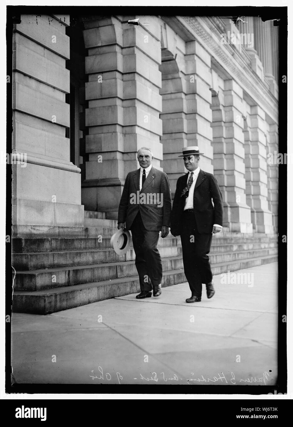 HARDING, WARREN GAMALIEL. SENATOR FROM OHIO, 1915-1921. PRESIDENT OF ...