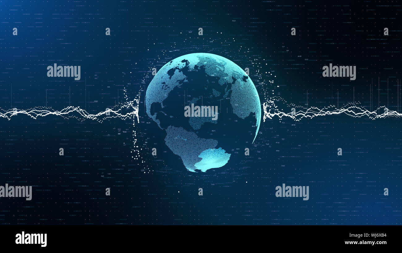Globe With Data Points