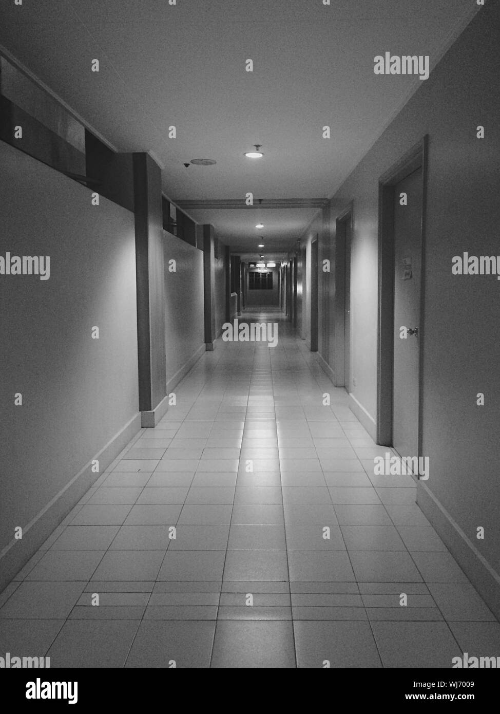 Narrow corridor Black and White Stock Photos & Images - Alamy