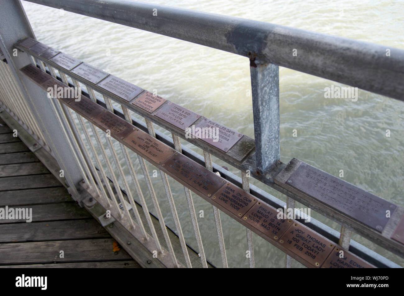 Fixed to railing hi-res stock photography and images - Alamy