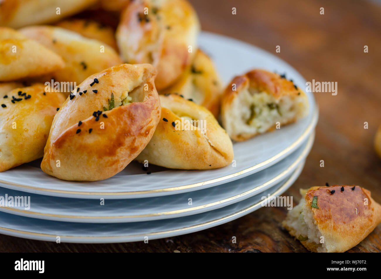 Homemade cheesy pastry in the kitchen Stock Photo - Alamy