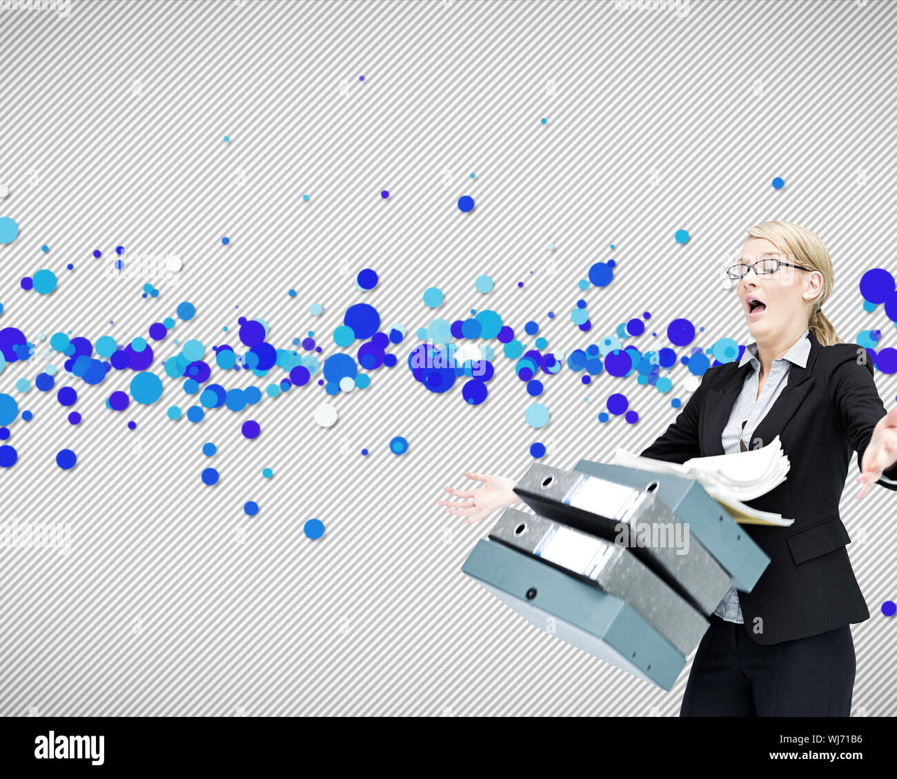 Abstract background stack of folders hi-res stock photography and ...