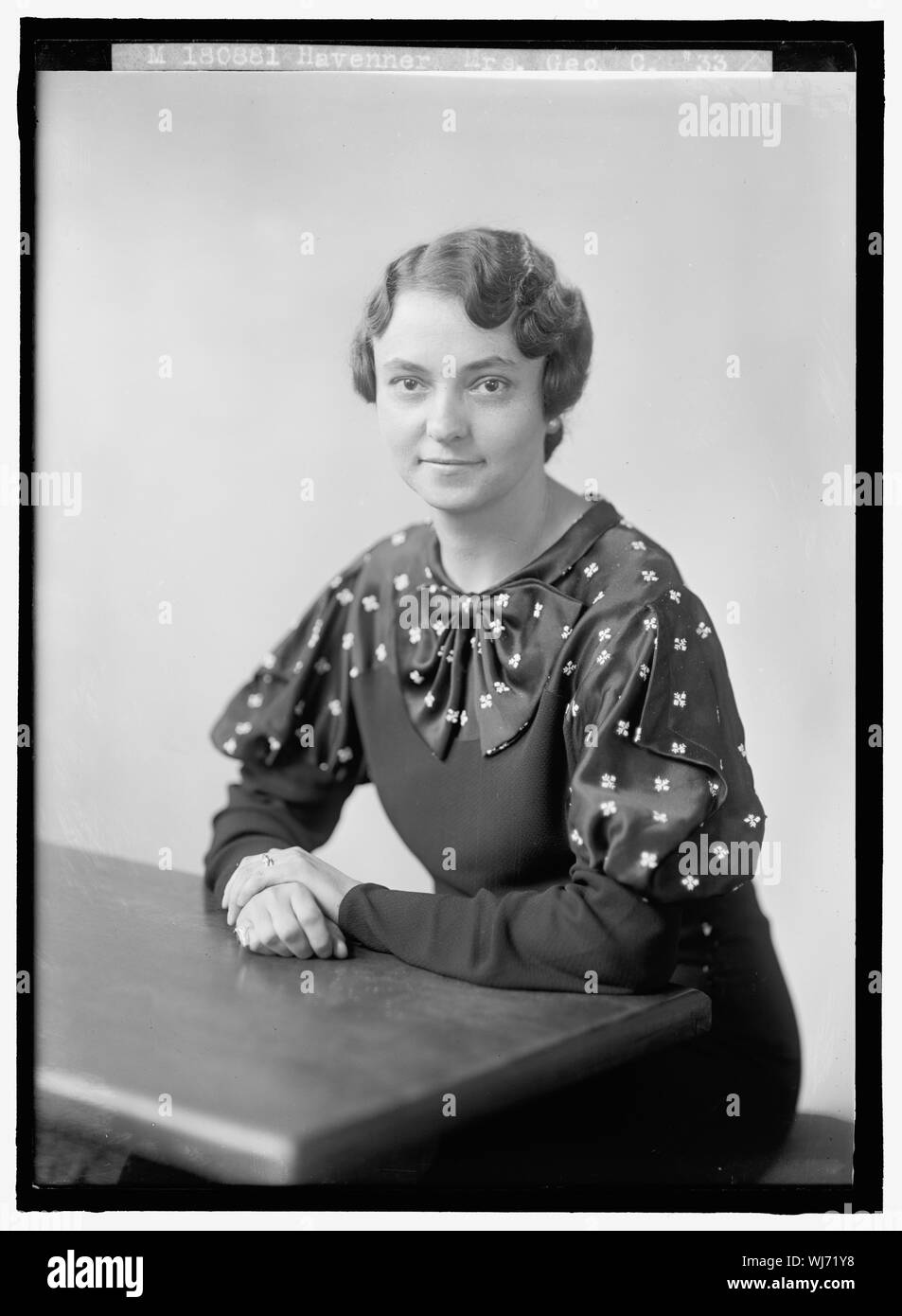 HAVENNER, GEORGE, MRS. PORTRAIT Stock Photo - Alamy