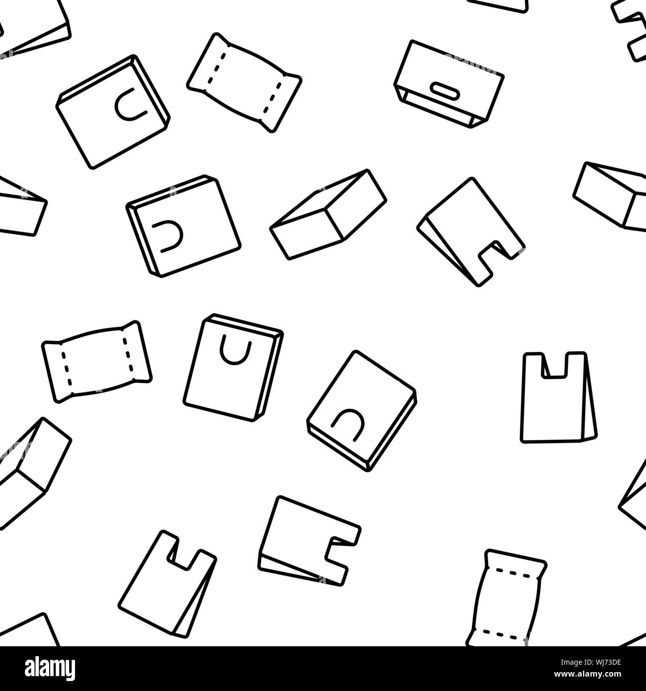 Packaging Types Vector Seamless Pattern Stock Vector Image & Art - Alamy