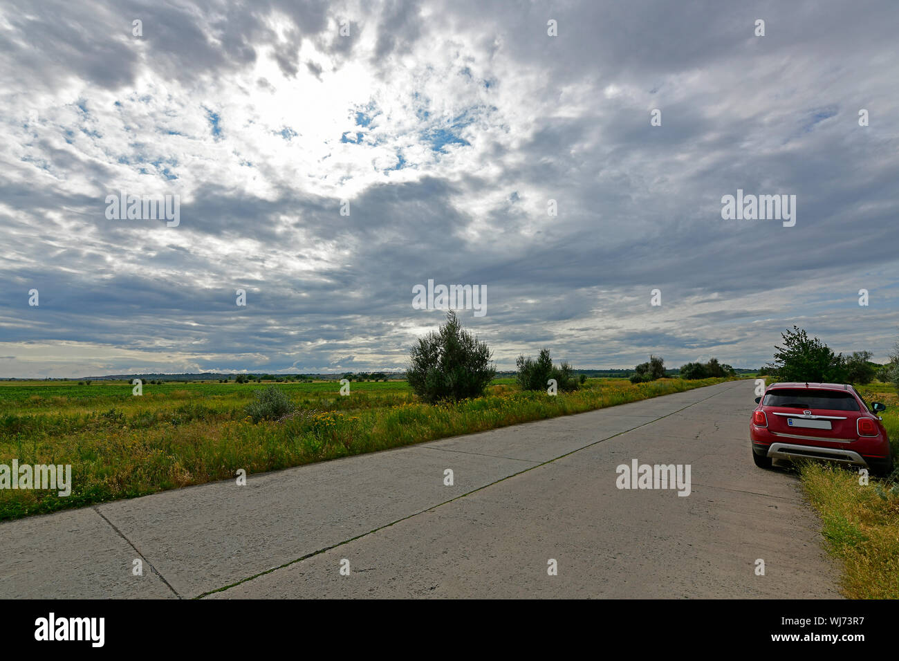 Summer landscapes in nature. City Novomoskovsk Ukraine Stock Photo - Alamy