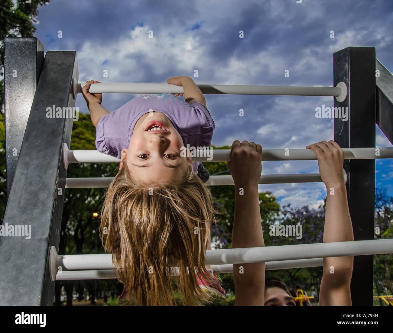 Sister hanging hi-res stock photography and images - Alamy