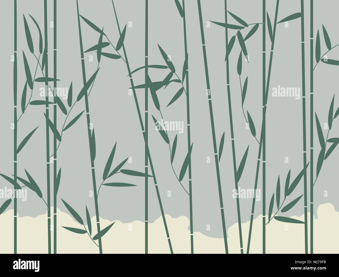 Stylized bamboo hi-res stock photography and images - Alamy