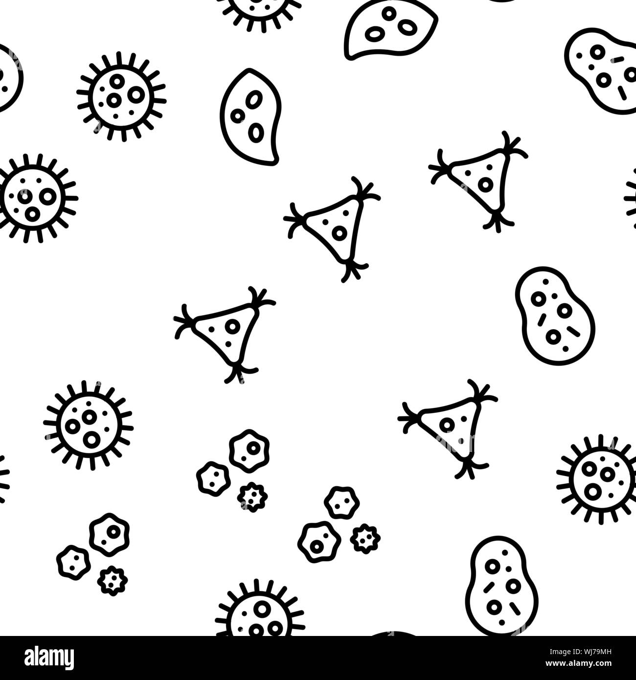Pathogen Vector Seamless Pattern Stock Vector Image & Art - Alamy