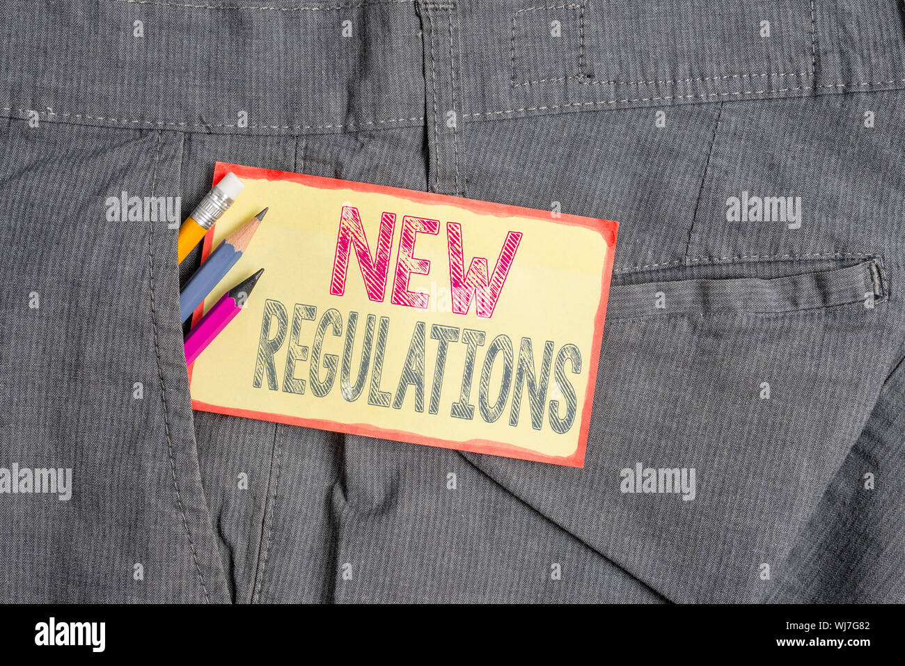 Conceptual hand writing showing New Regulations question. Concept ...