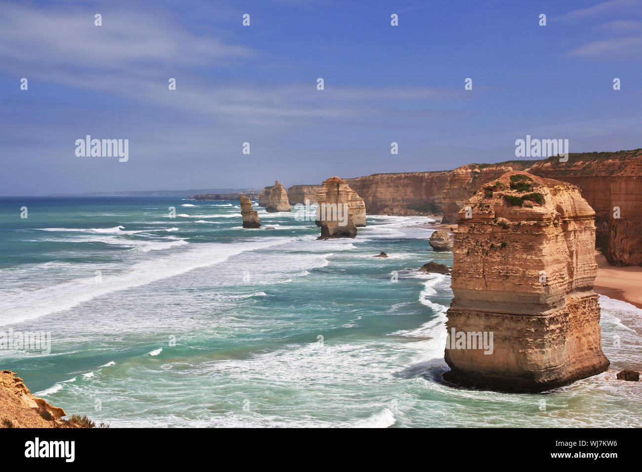 Great ocean road, Indian ocean, Australia Stock Photo - Alamy