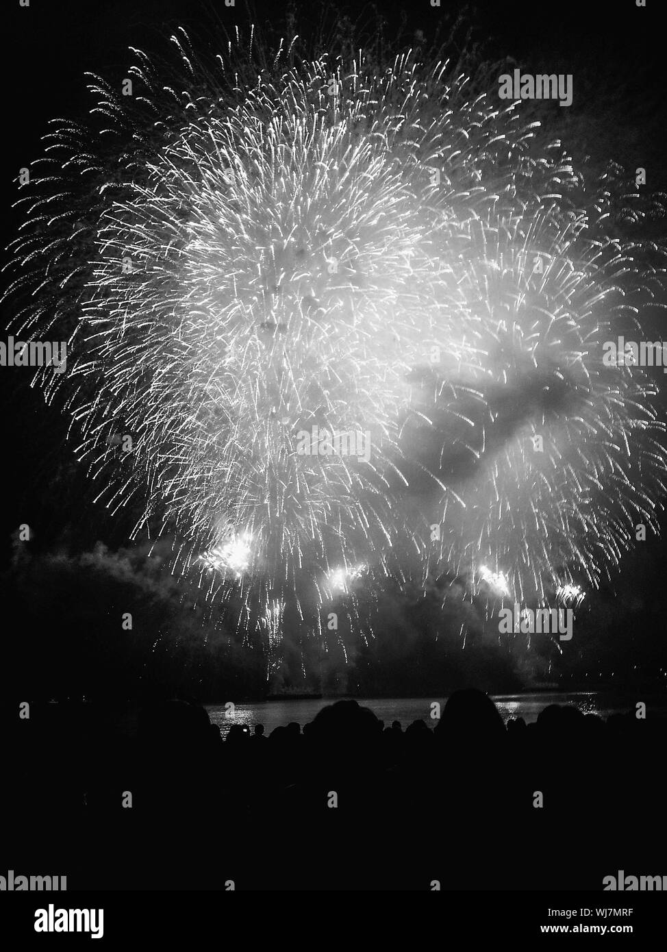 Fire and water display Black and White Stock Photos & Images - Alamy