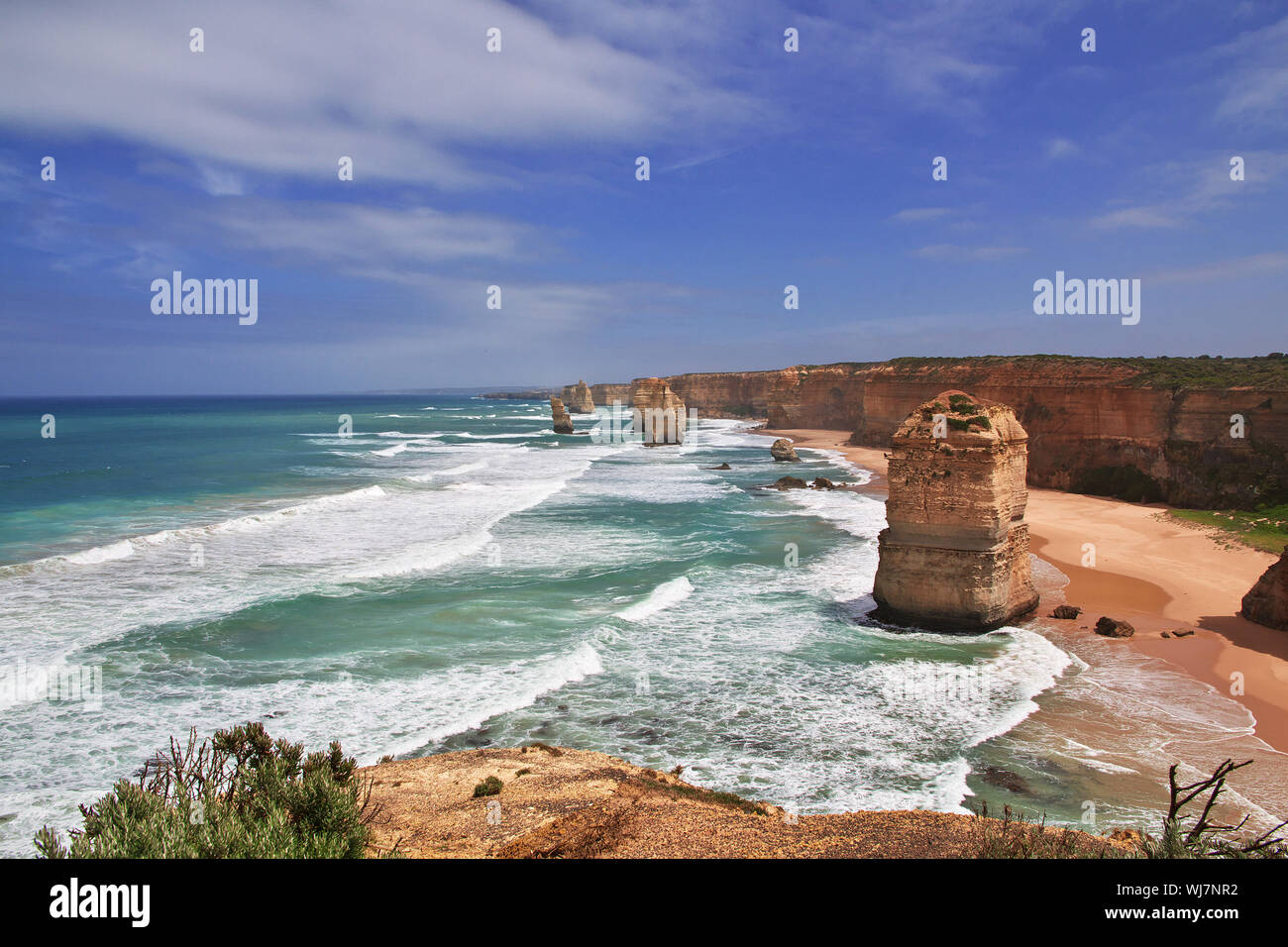 Great ocean road, Indian ocean, Australia Stock Photo - Alamy