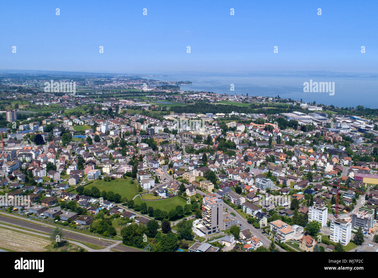 Aerial view Goldach Stock Photo - Alamy