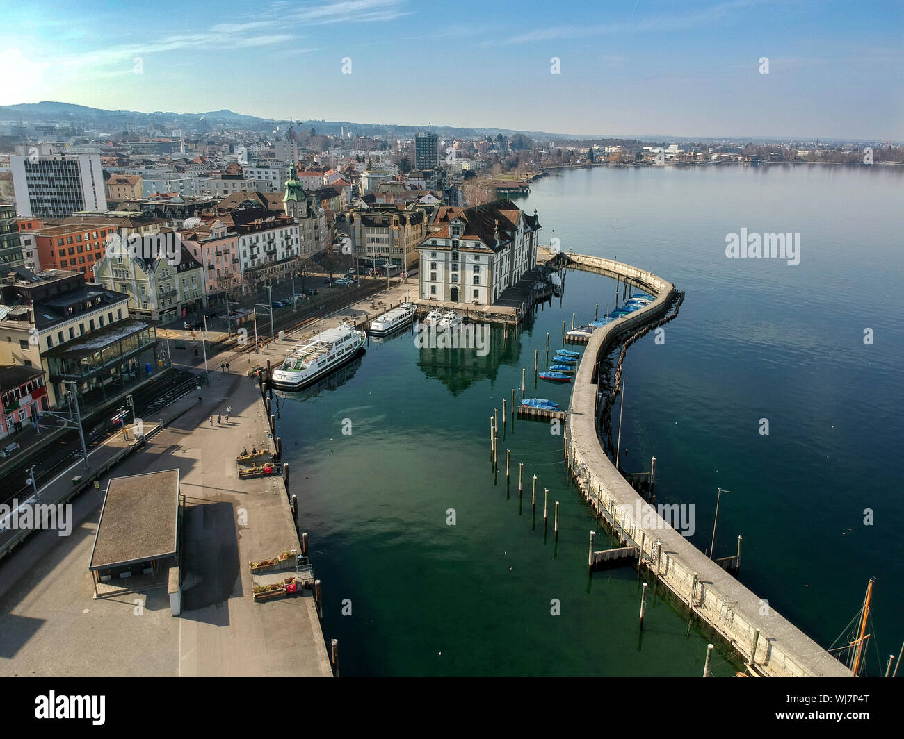 Rorschach harbor aerial view hi-res stock photography and images - Alamy