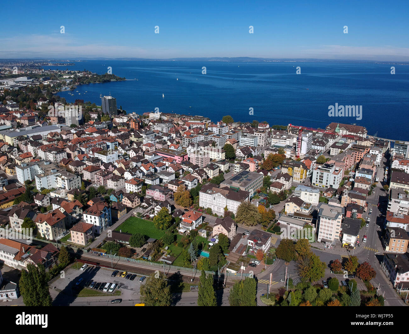 Rorschach city aerial view Stock Photo - Alamy