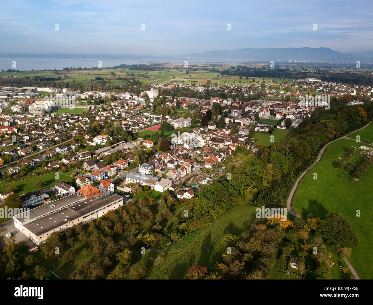 Rheineck aerial photograph Stock Photo - Alamy