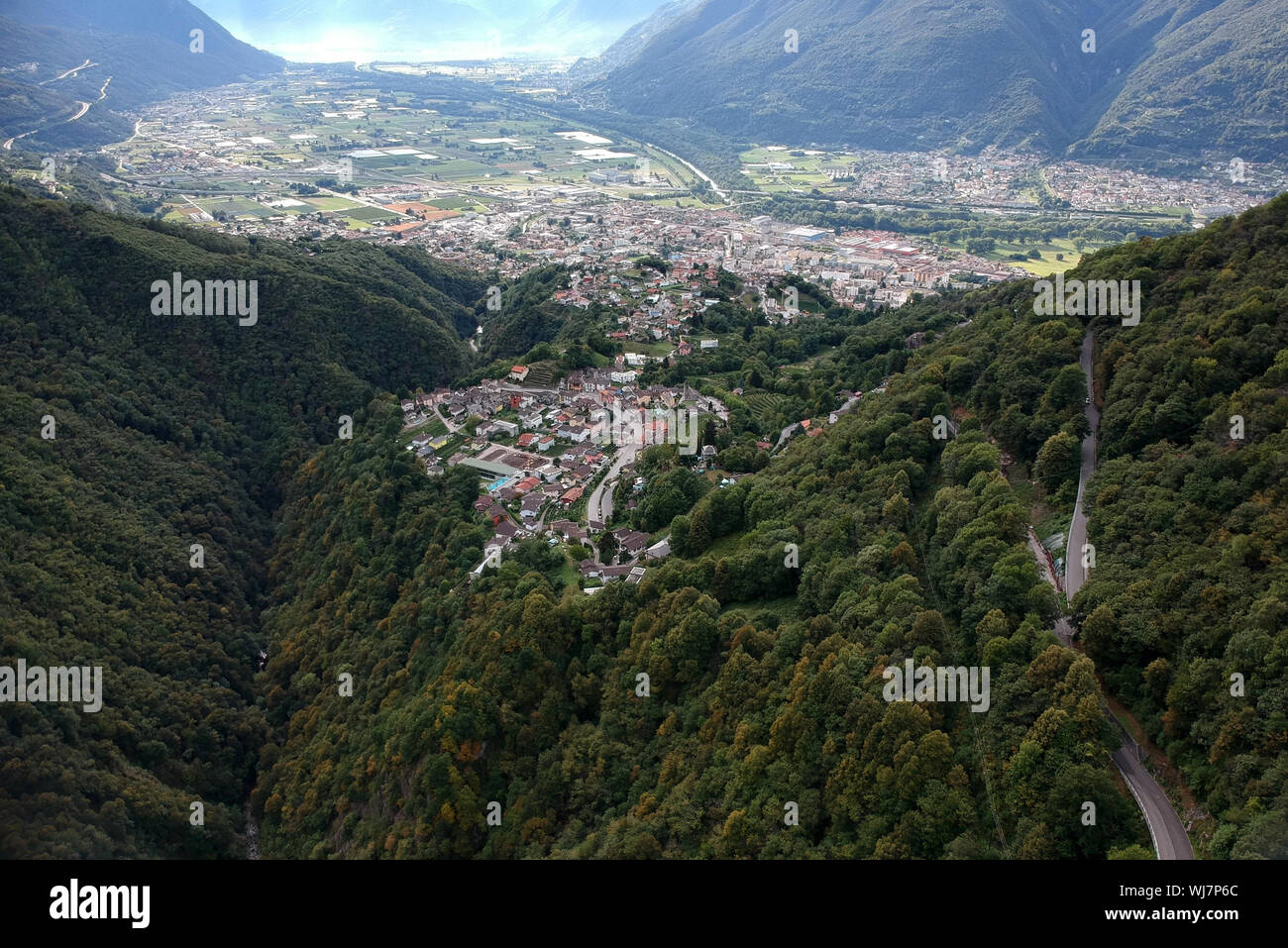 Bellinzona aerial hi-res stock photography and images - Alamy
