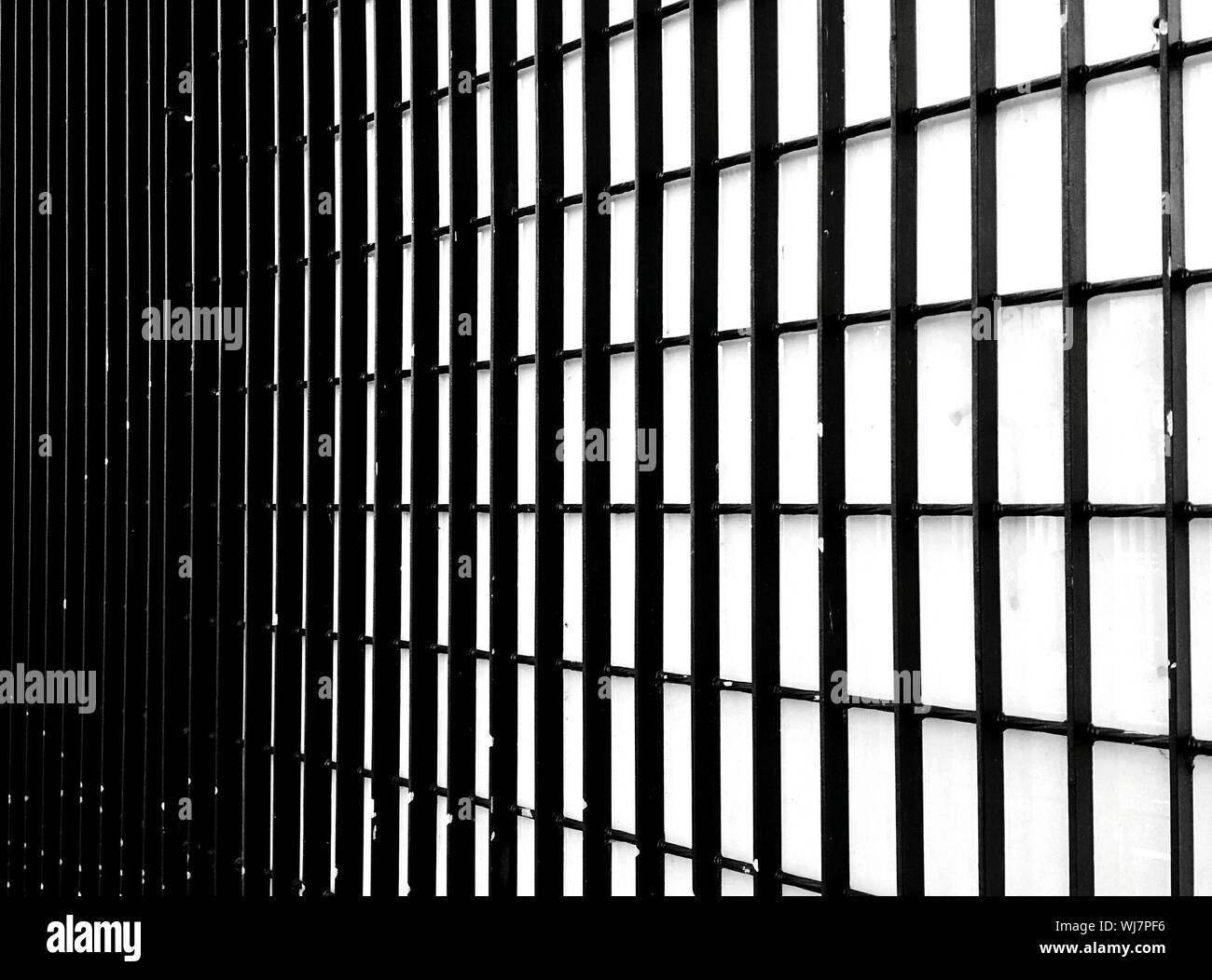 Metal Grate On Window Stock Photo - Alamy