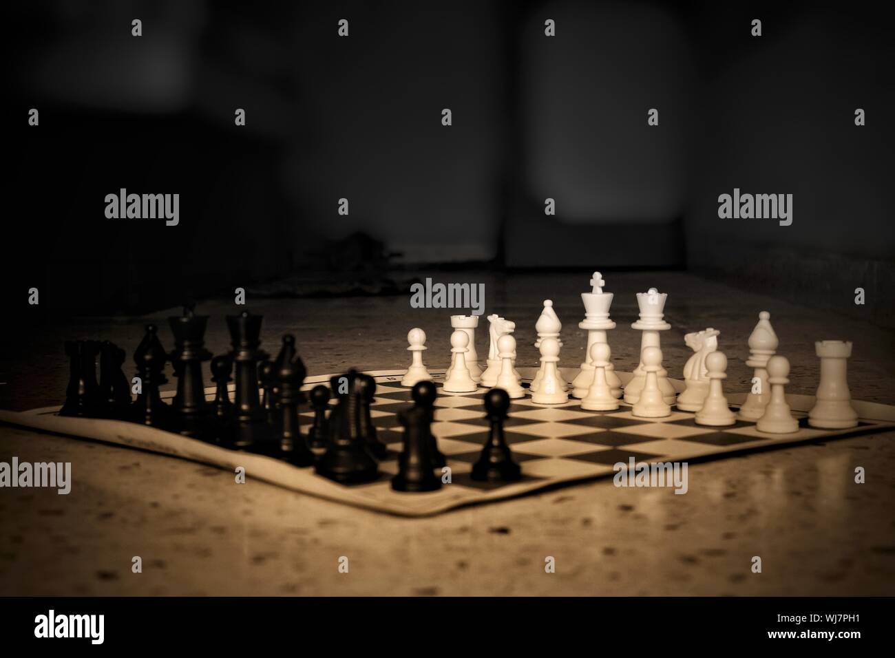 Chess board on the floor hi-res stock photography and images - Alamy