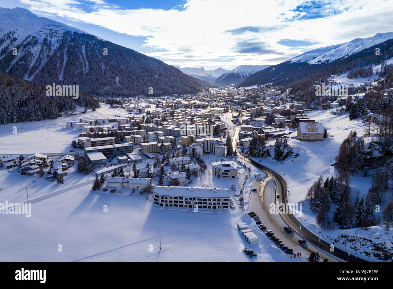 Davos village hi-res stock photography and images - Alamy