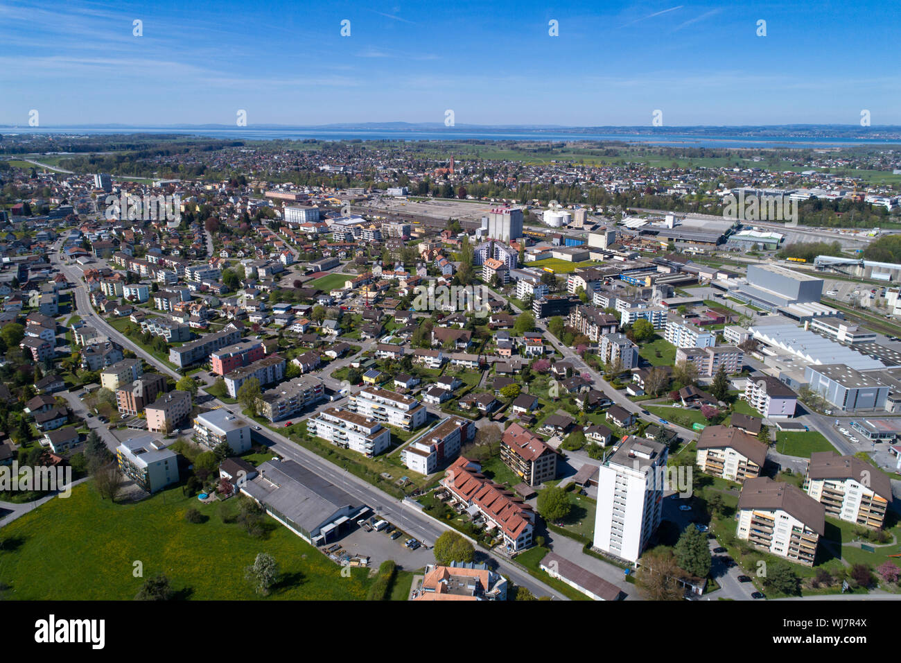 St. Margrethen aerial view Stock Photo - Alamy