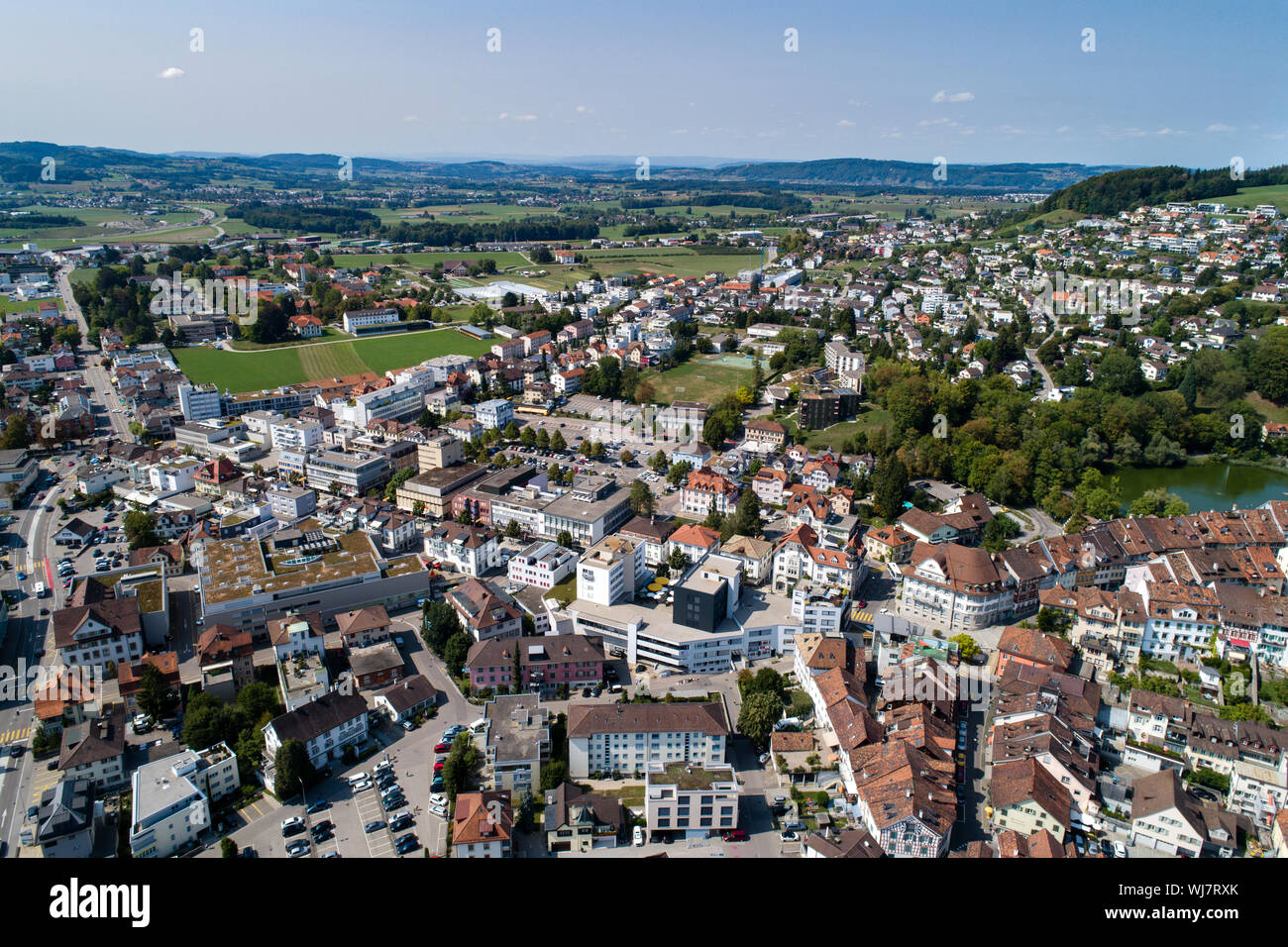 Aerial photograph Wil SG Stock Photo - Alamy