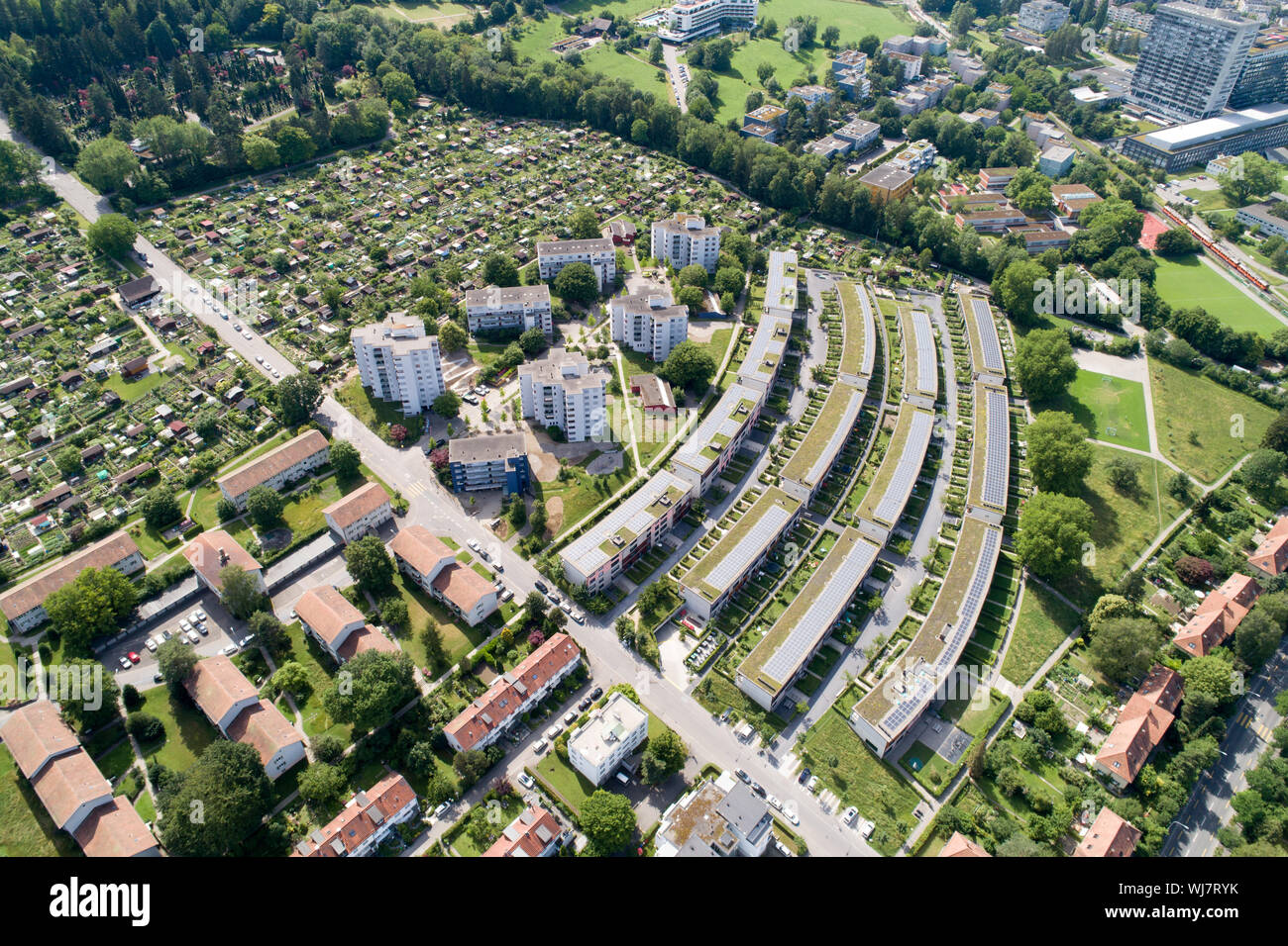 Aerial friesenberg zurich hi-res stock photography and images - Alamy
