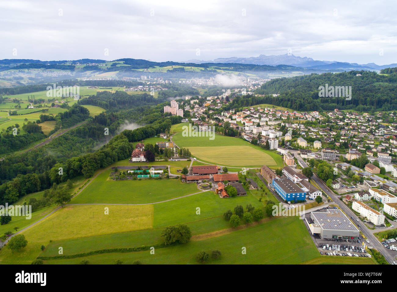 Wittenbach SG aerial photo Stock Photo - Alamy