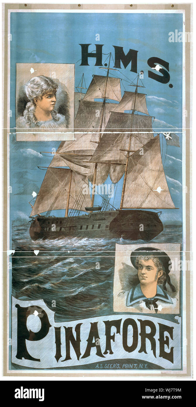 H m s pinafore hi-res stock photography and images - Alamy