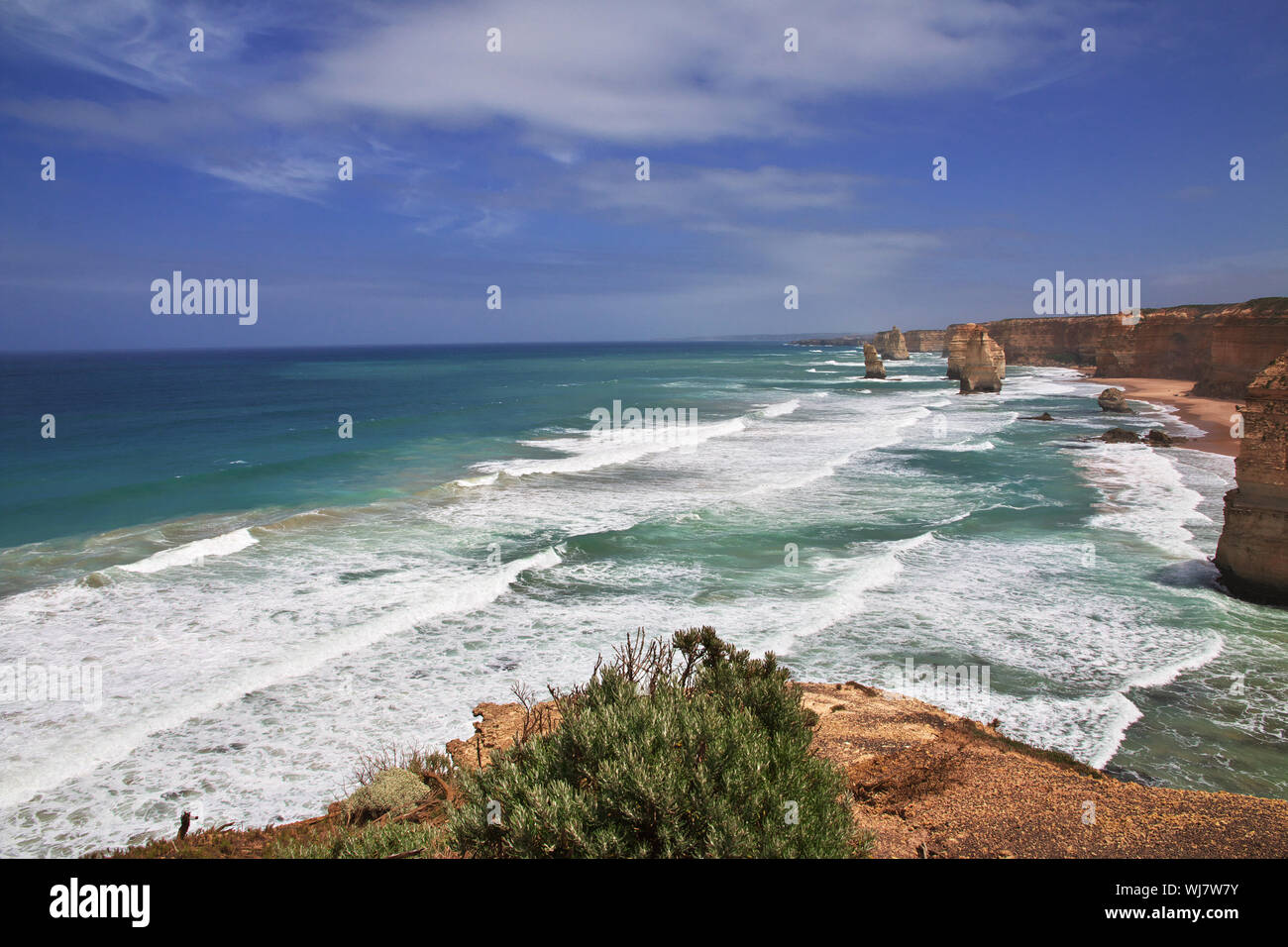 Great ocean road, Indian ocean, Australia Stock Photo - Alamy
