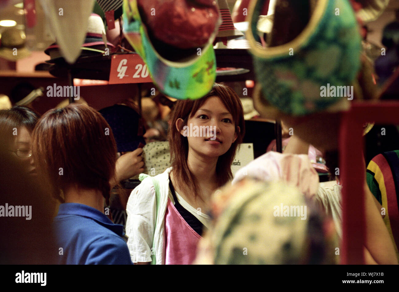 A Japanese girl shopping in the Harajuku Distric, Tokyo, Japan Stock ...