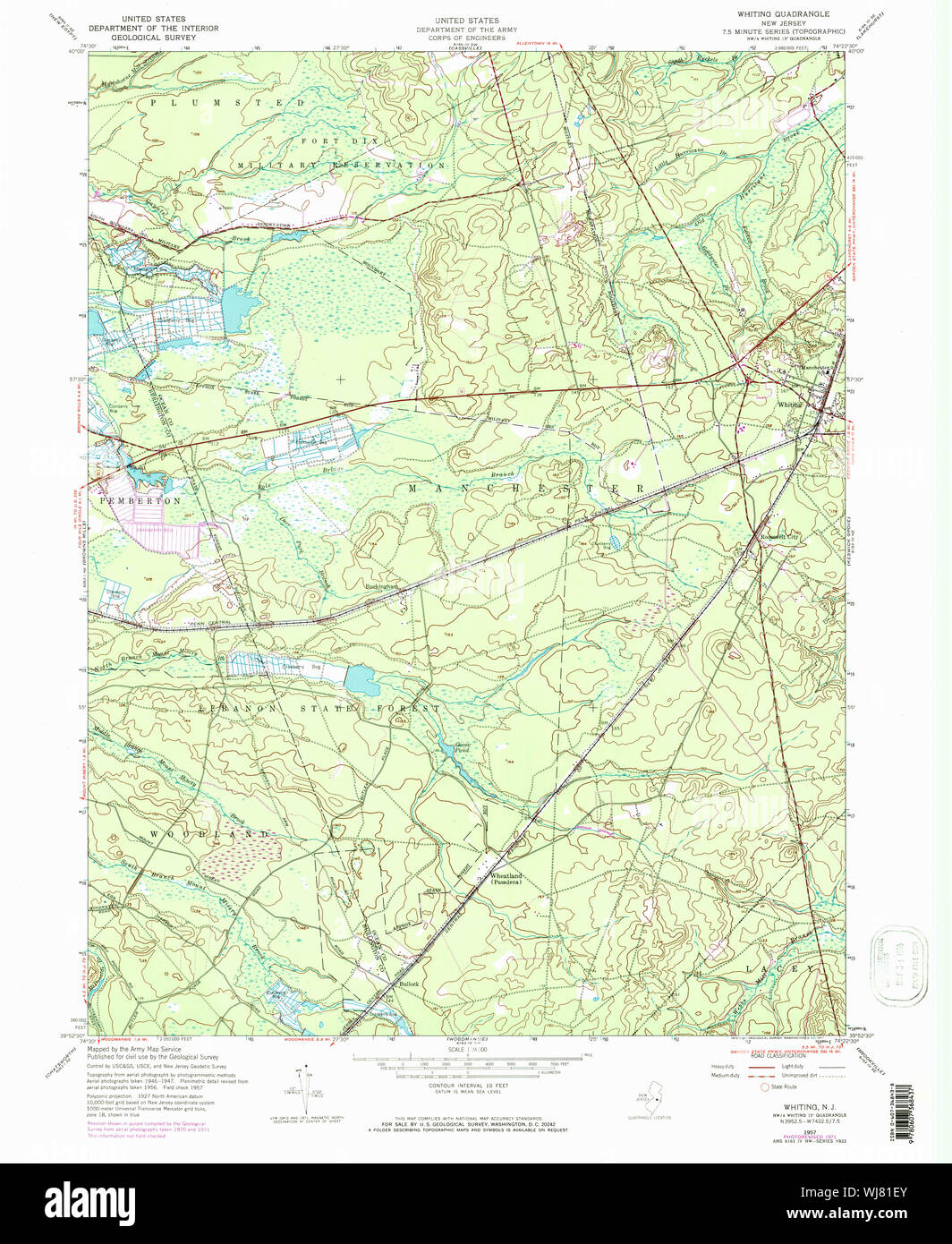 Map of whiting hi-res stock photography and images - Alamy