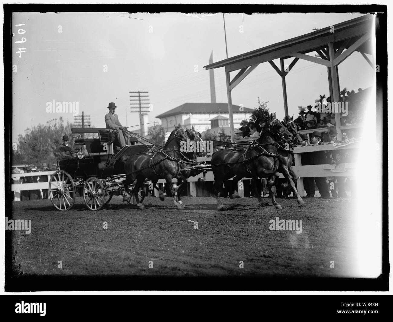 HORSE SHOWS. 4-HORSE TEAMS Stock Photo - Alamy