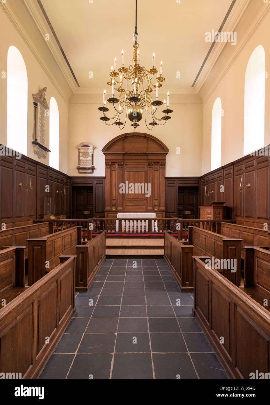 The Chapel in the historic Wren Building on the campus of the College ...