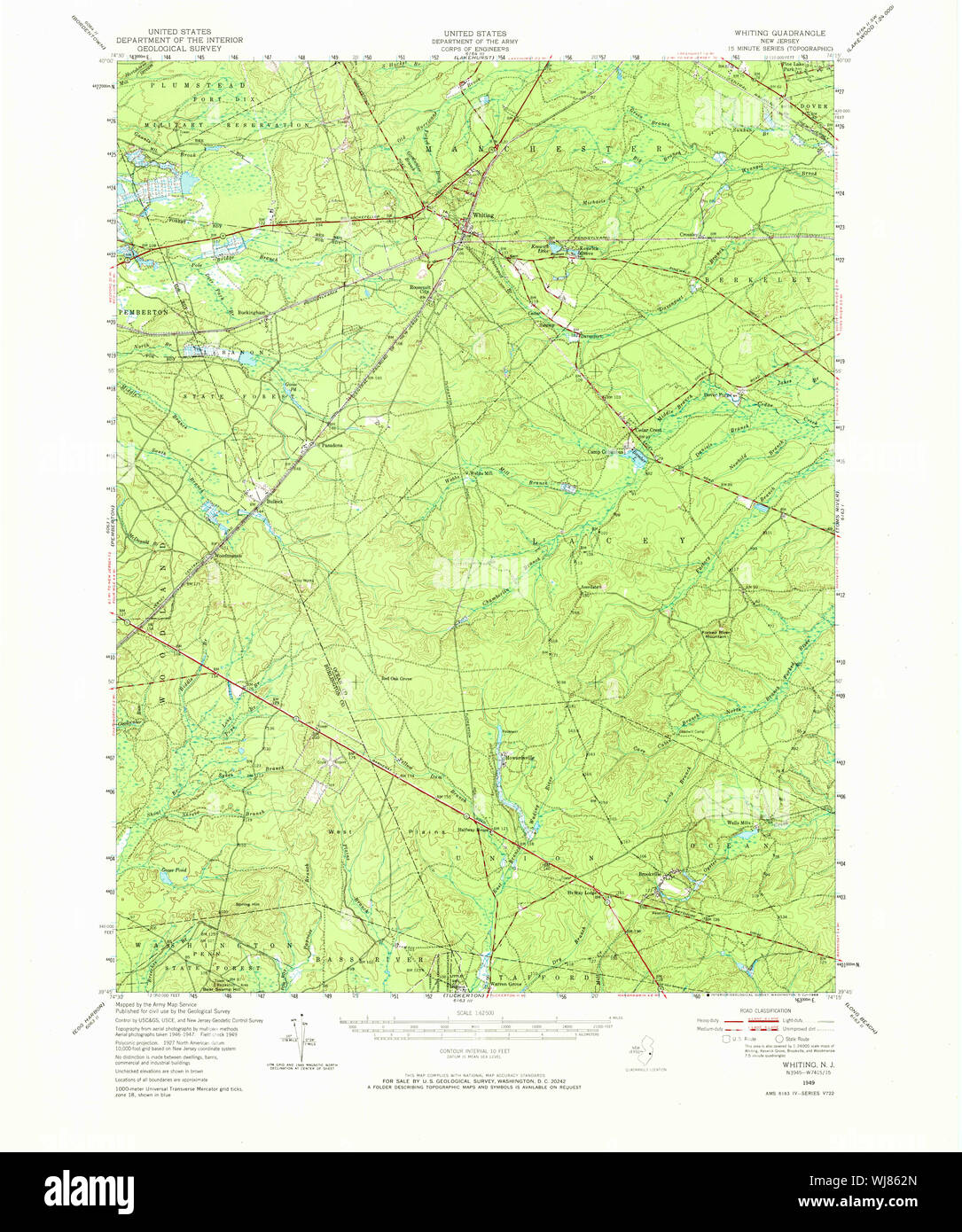 Map of whiting hi-res stock photography and images - Alamy