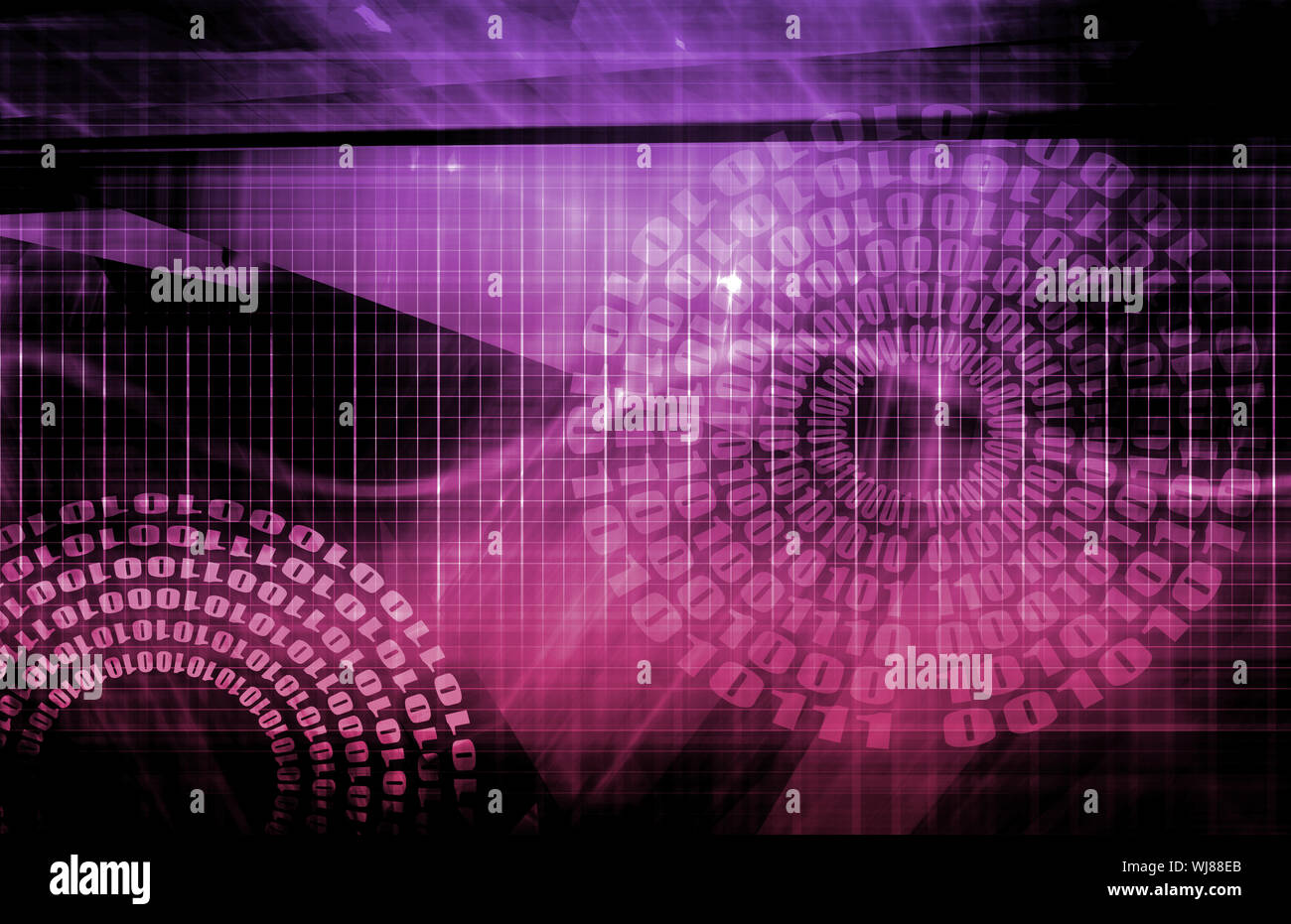 Technology Background as a Digital Abstract Art Stock Photo - Alamy
