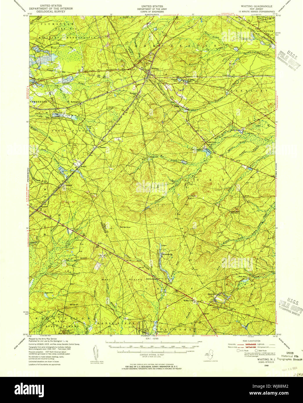 Map of whiting hi-res stock photography and images - Alamy