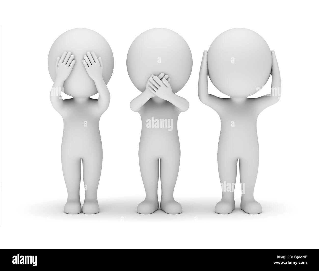 Blind stickman hi-res stock photography and images - Alamy