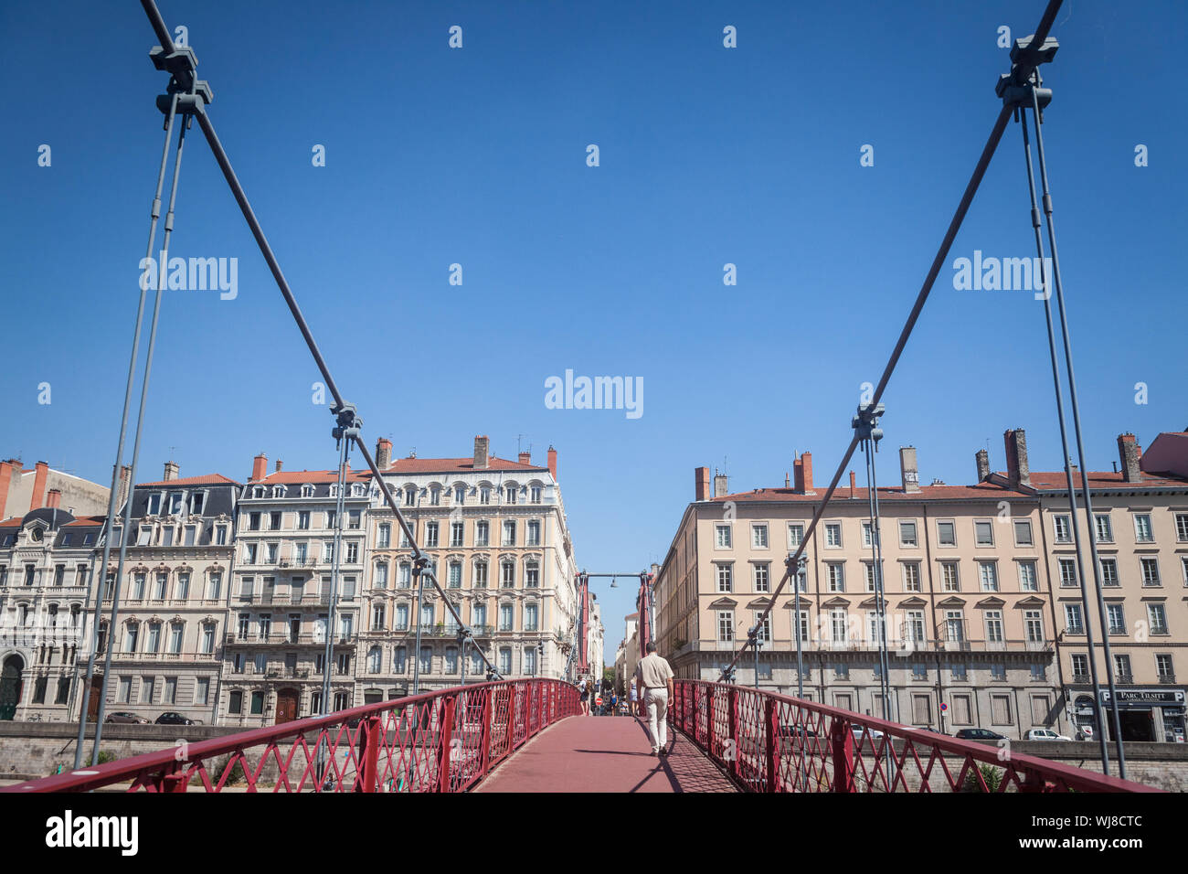 Pedestrian bridge in lyon hi-res stock photography and images - Alamy