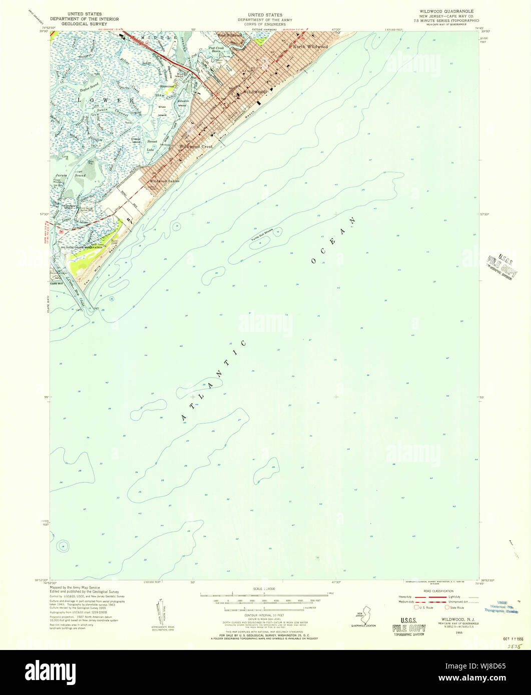 Map of wildwood hi-res stock photography and images - Alamy
