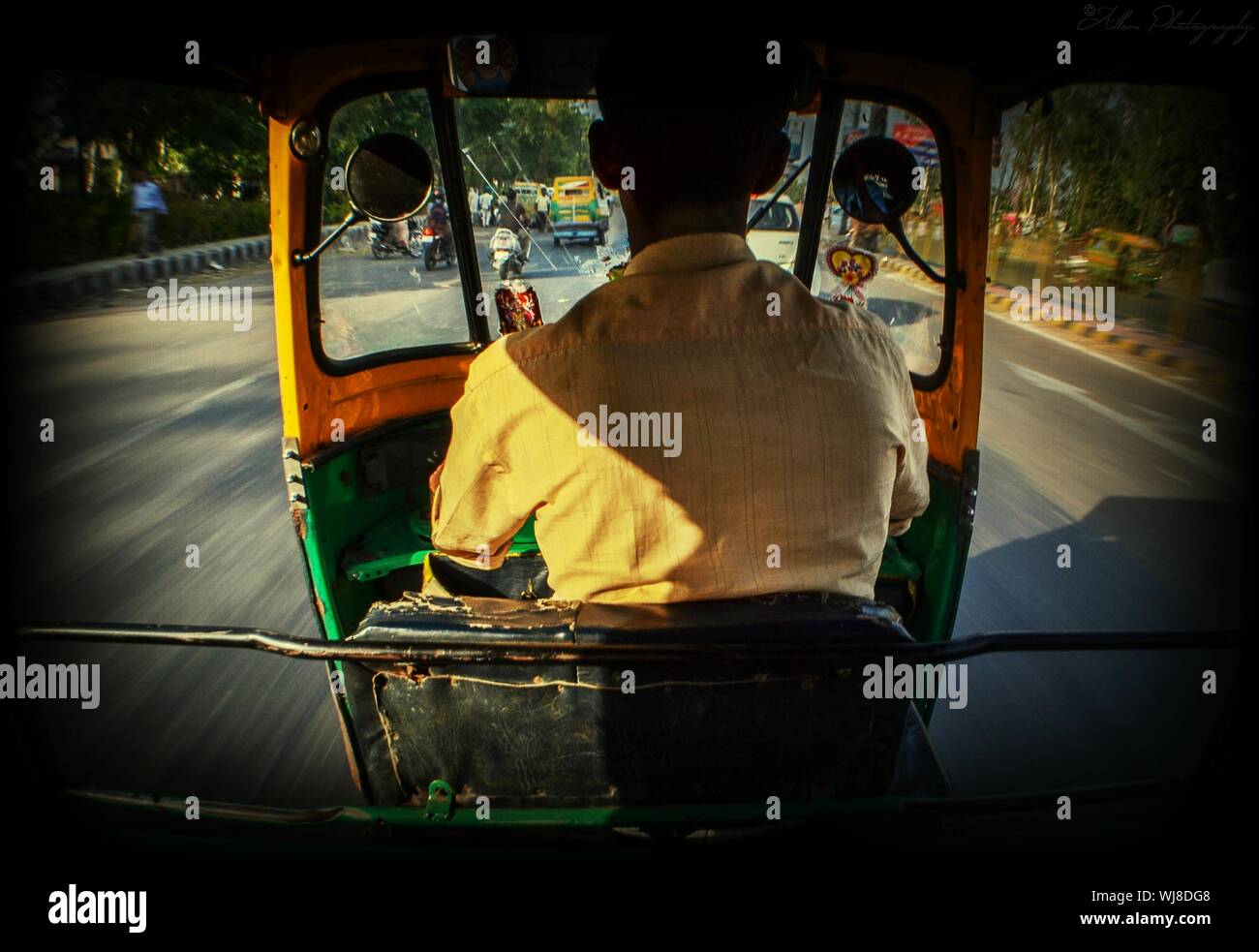 Auto rickshaw driving hi-res stock photography and images - Alamy