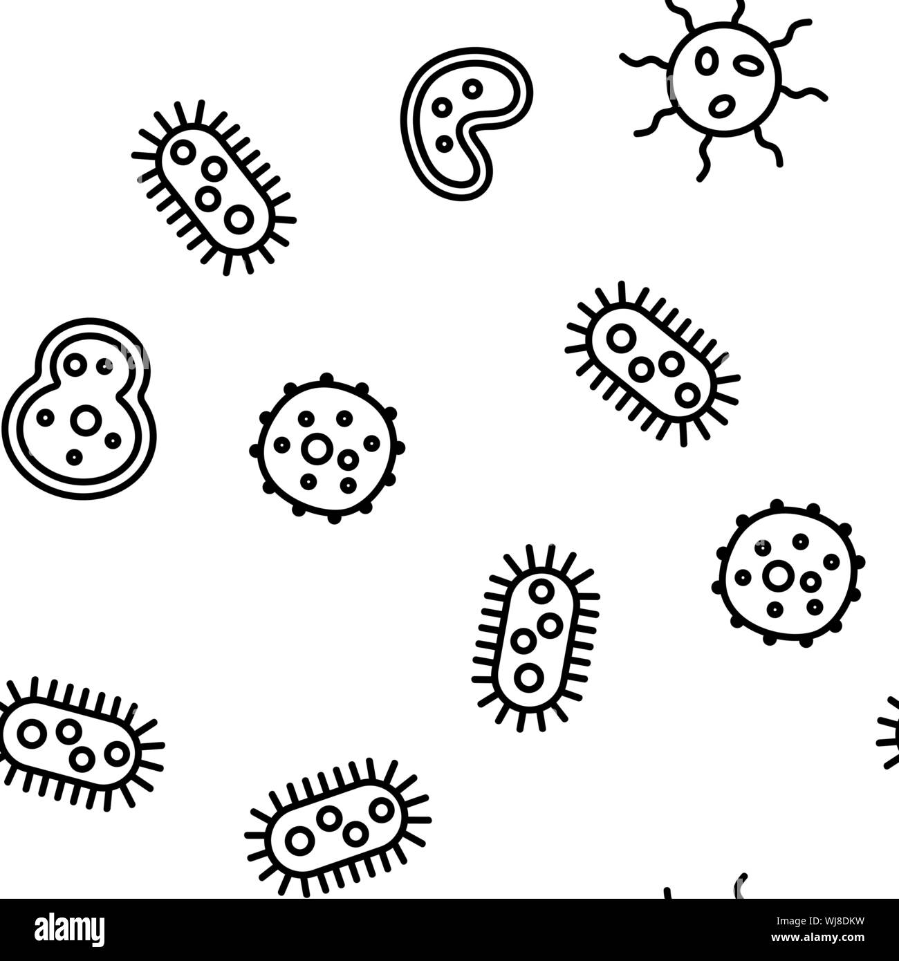 Pathogen Vector Seamless Pattern Stock Vector Image & Art - Alamy