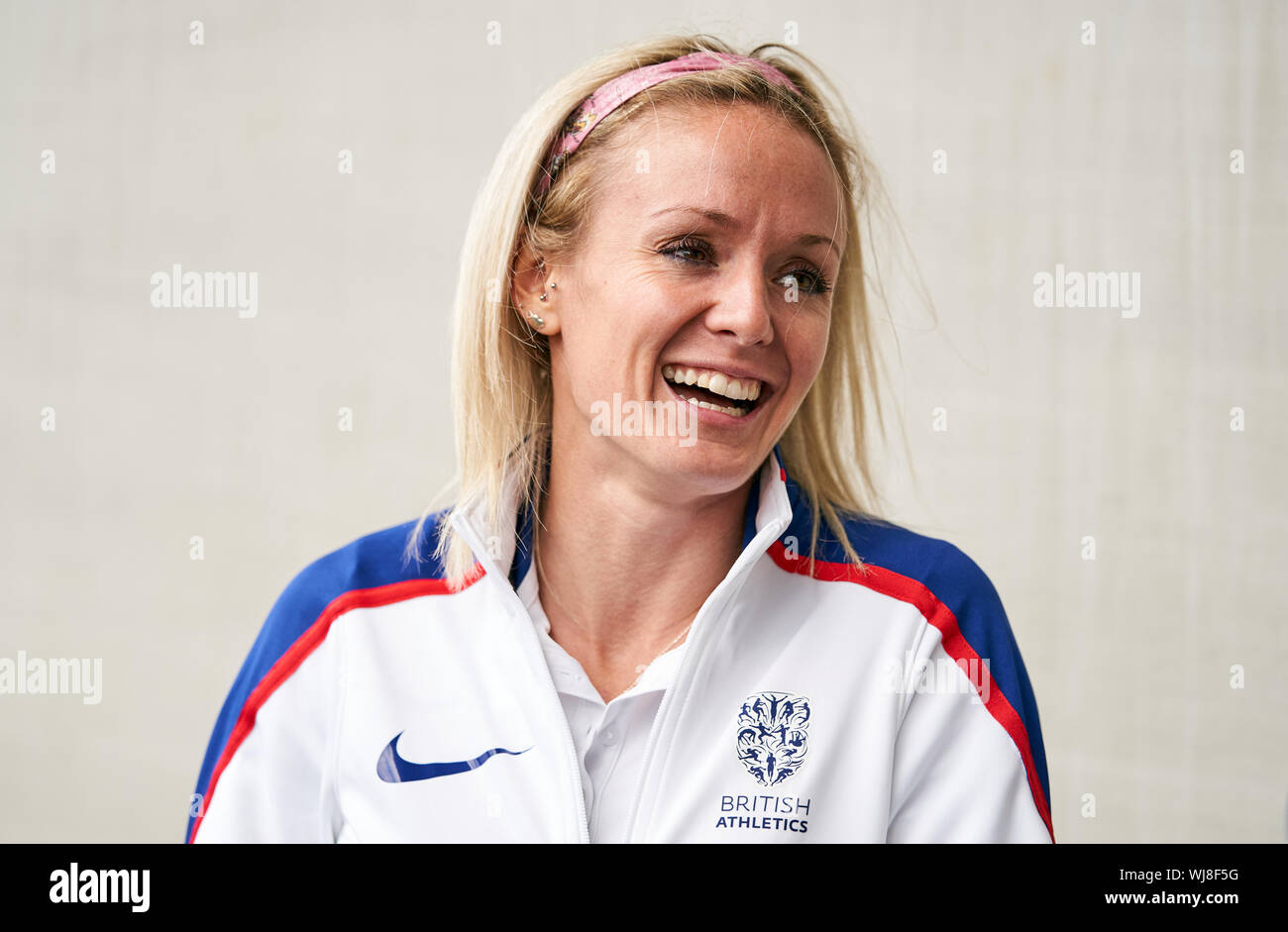 Great Britain's Meghan Beesley (400m Hurdles) during the team launch at ...