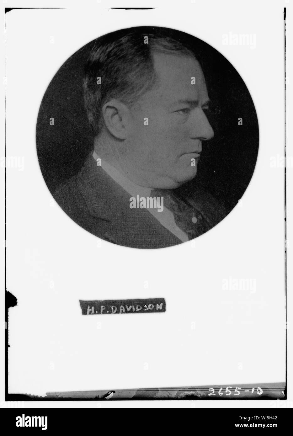 H.P. Davidson i.e. Davison Stock Photo - Alamy