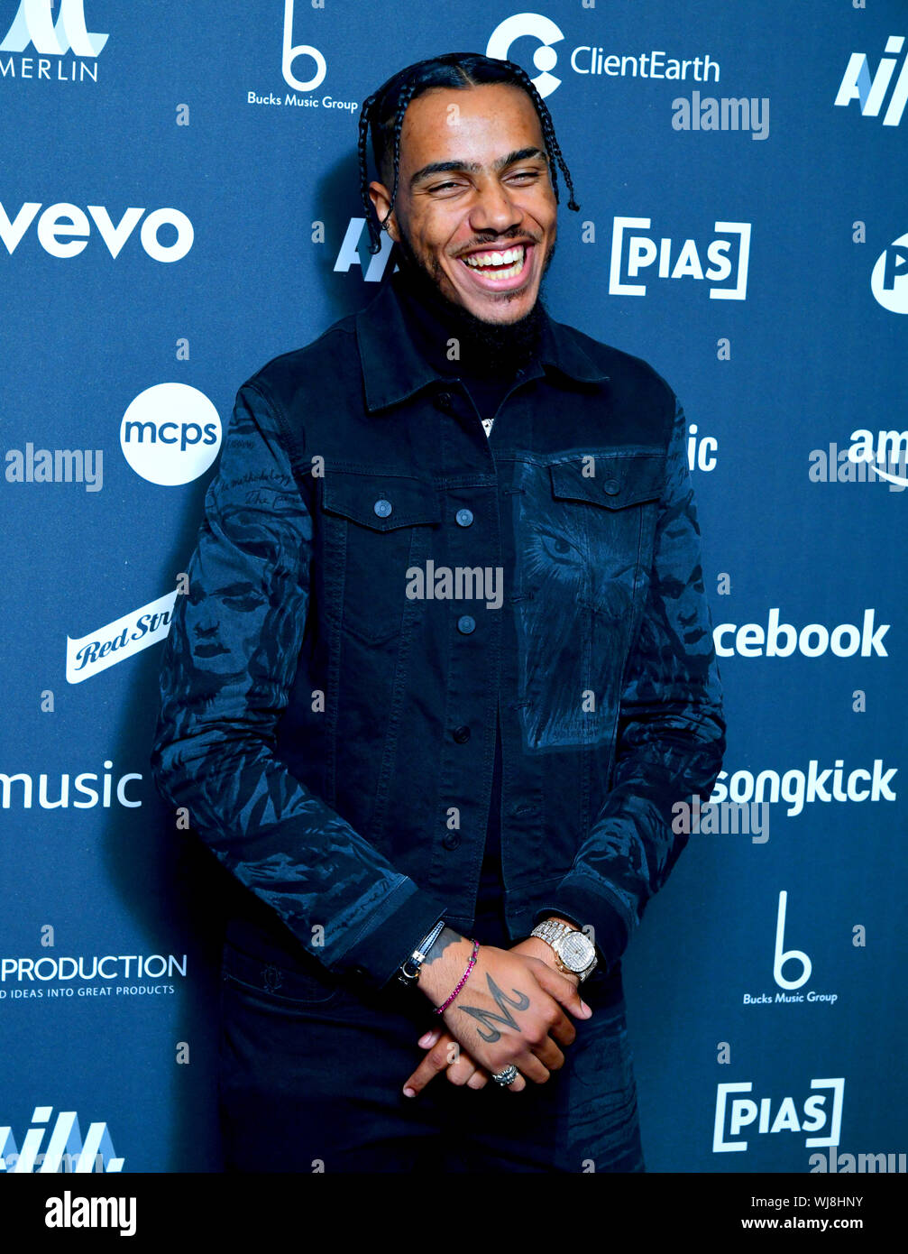 AJ Tracey attending the AIM Independent Music Awards 2019 held at the ...