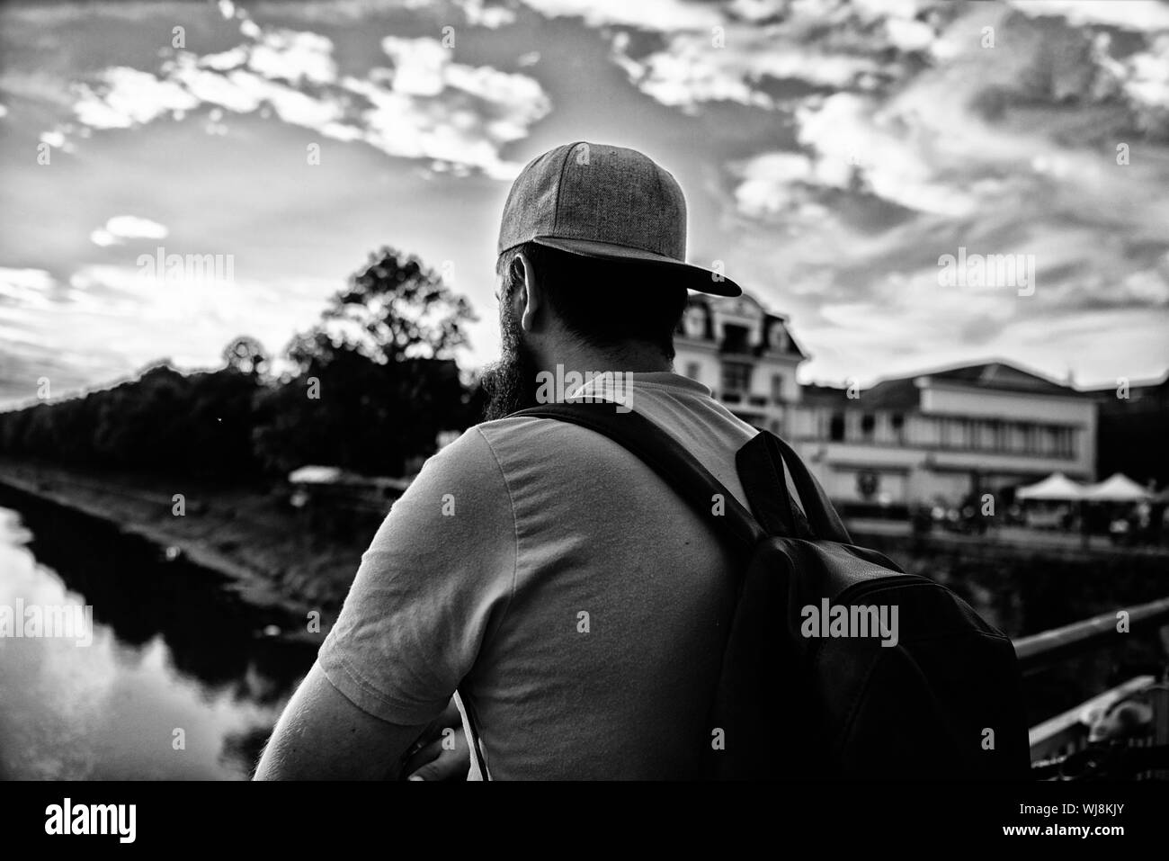 Time to enjoy the evening Black and White Stock Photos & Images - Alamy