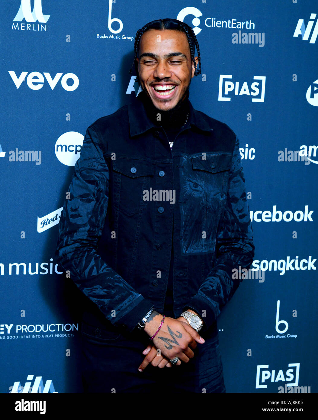 AJ Tracey attending the AIM Independent Music Awards 2019 held at the ...