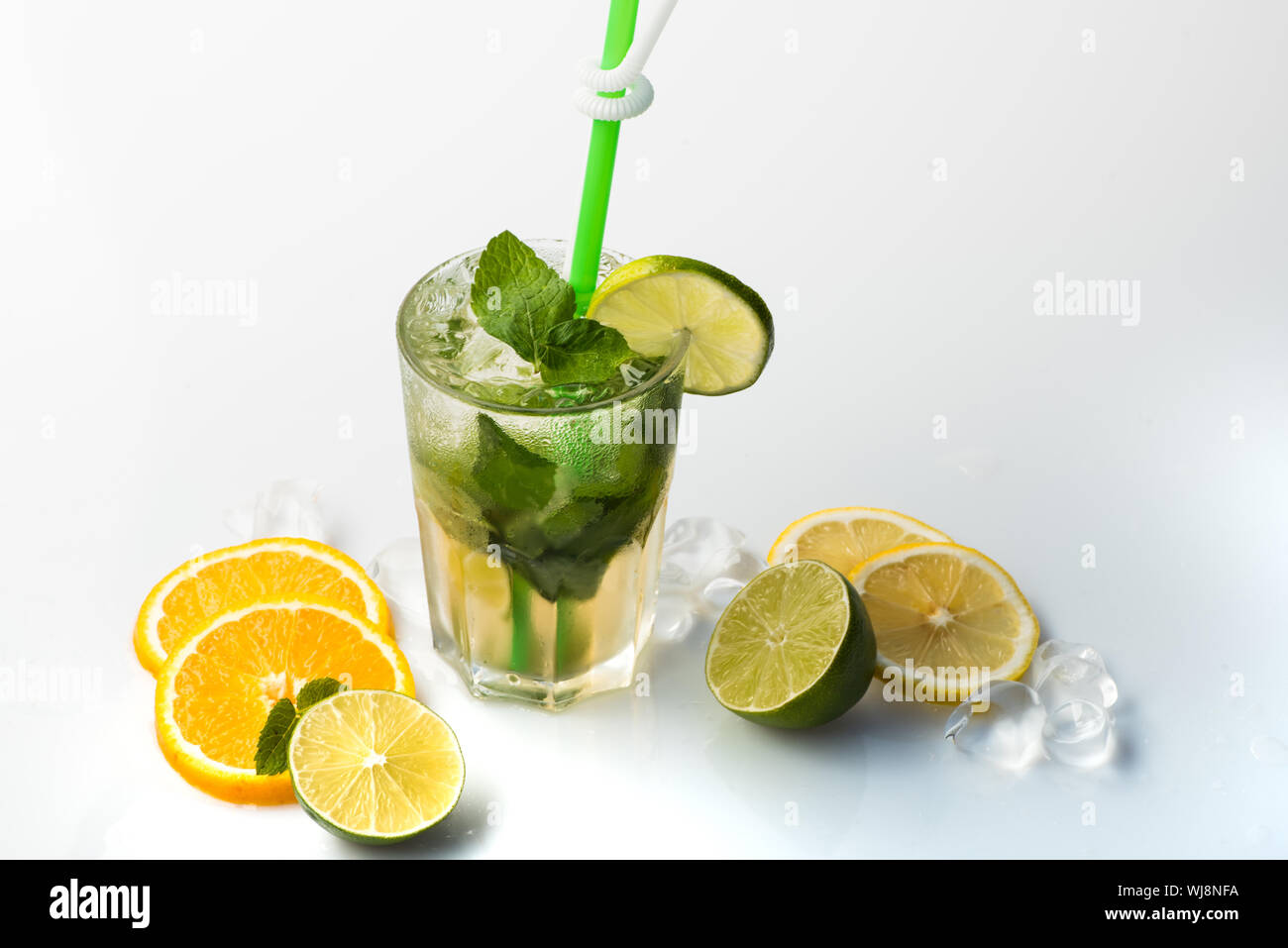 Cocktail isolated on white background Stock Photo - Alamy