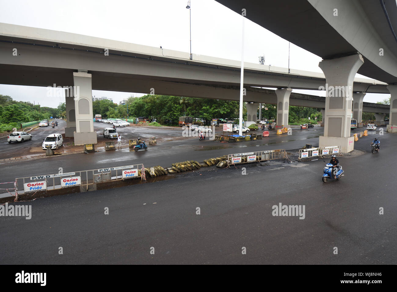 Road junction near the Divja Circle. Panaji, Goa, India Stock Photo - Alamy