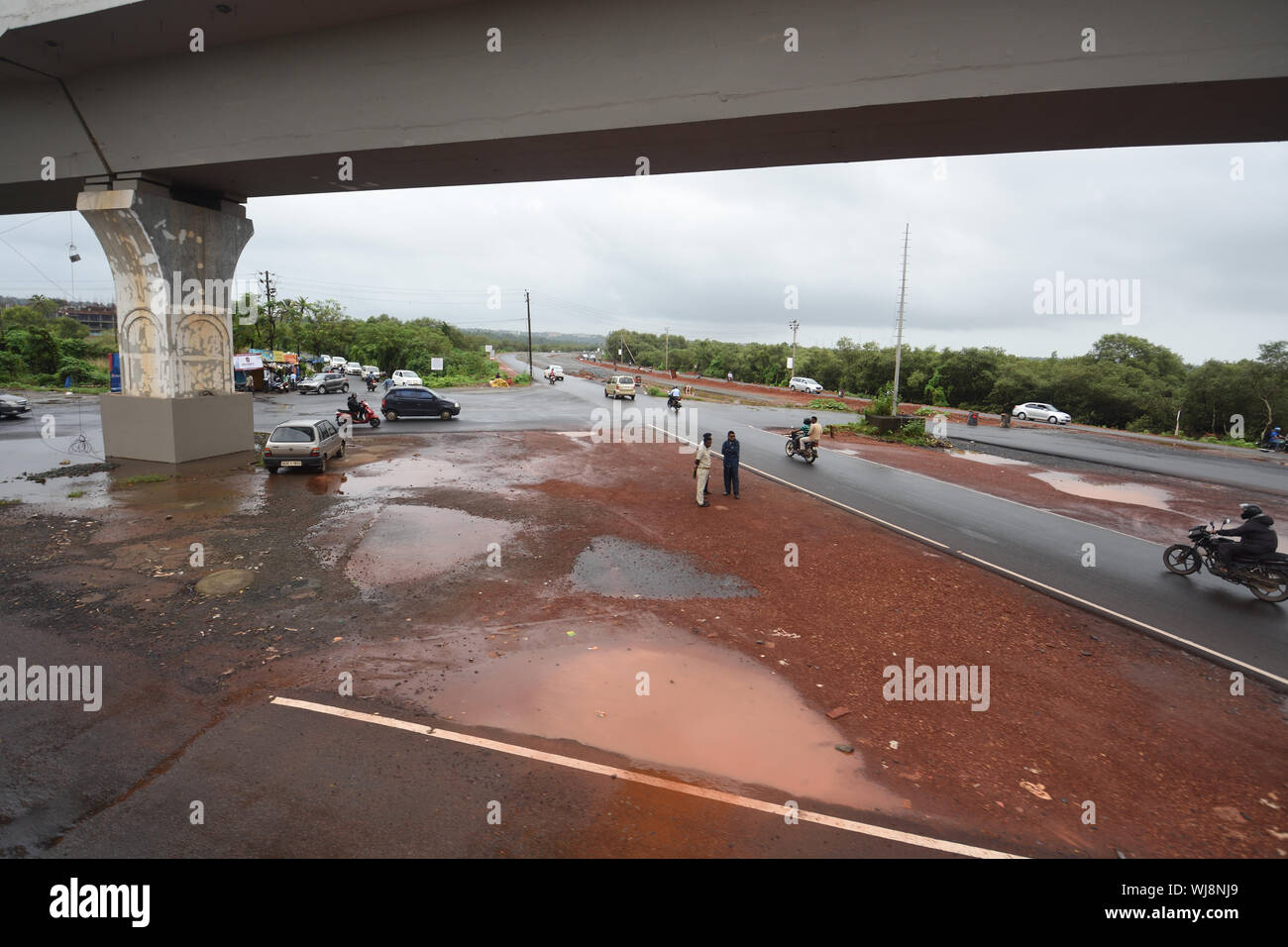 Road junction near the Divja Circle. Panaji, Goa, India Stock Photo - Alamy